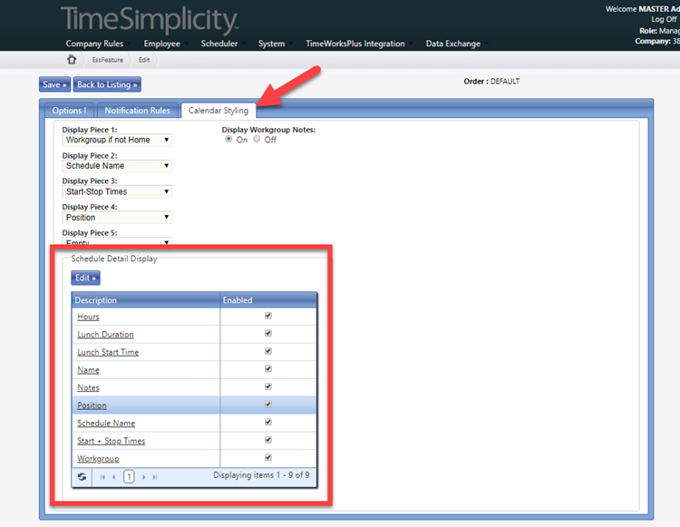Schedule Change Notifications